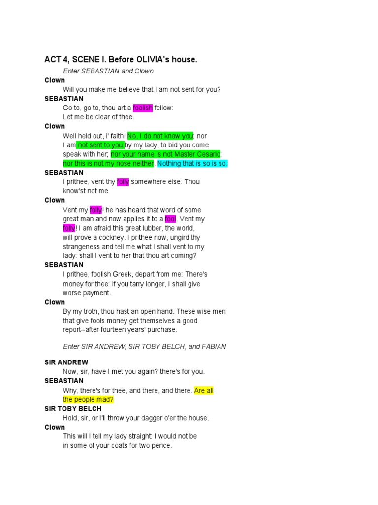 Act 4 Scene 1 - Teachers' Resource | PDF