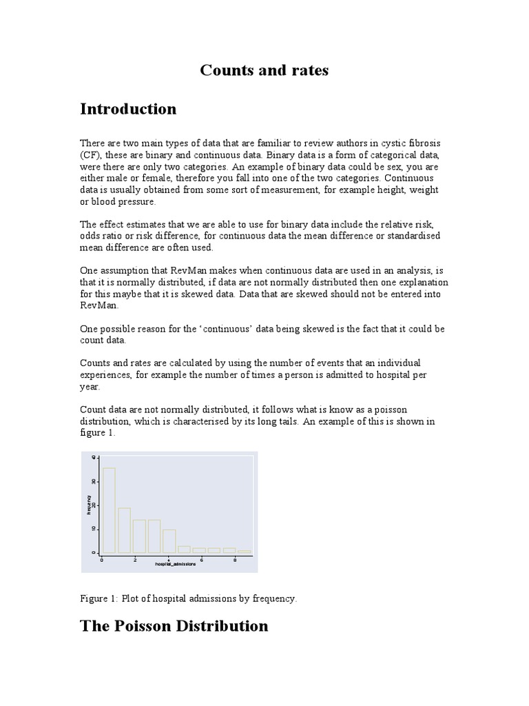 Counts and rates data analysis | PDF | Poisson Distribution | Teaching ...