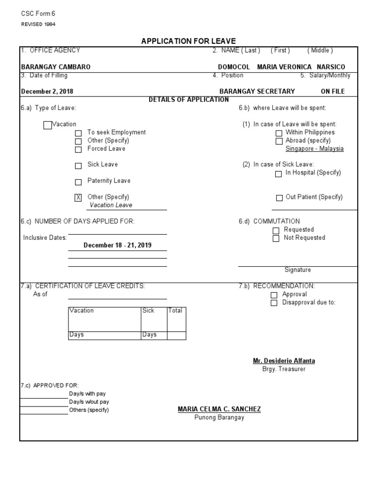 Leave Forms | PDF | Sick Leave | Labor