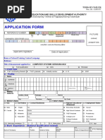 Application TESDA Form | PDF