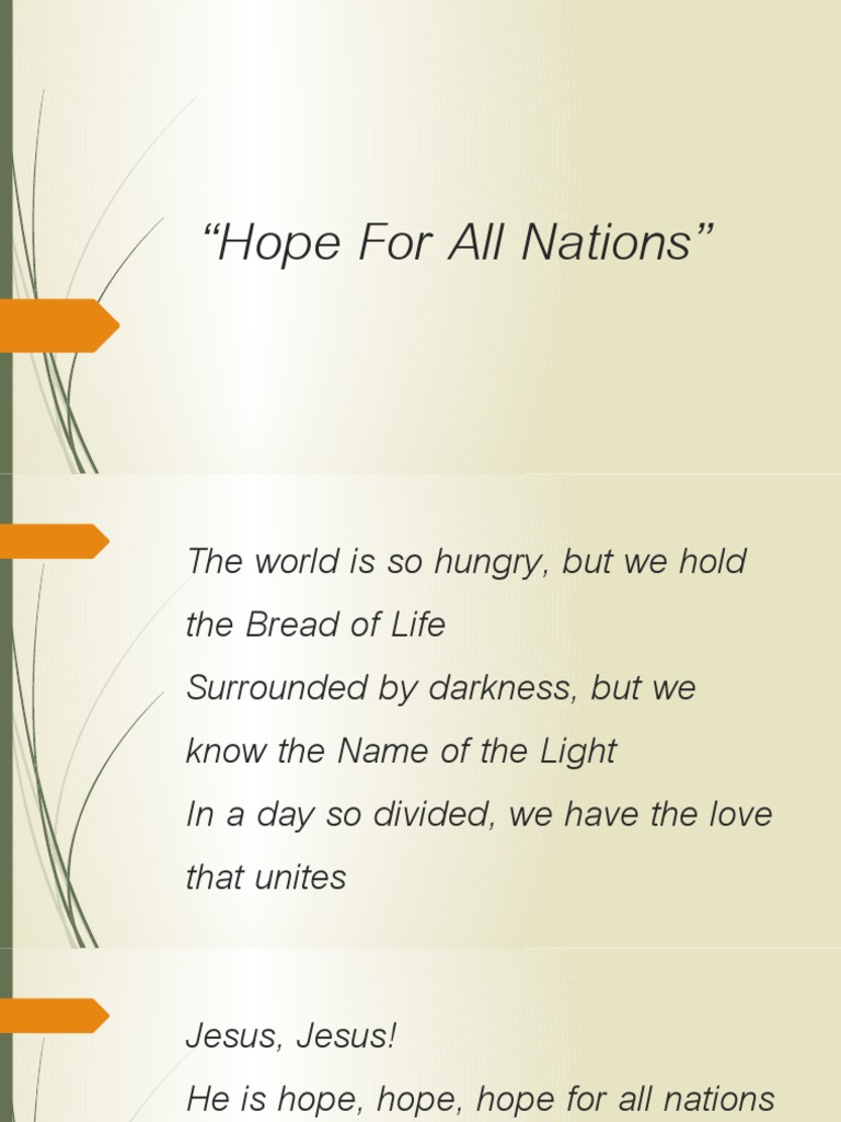 Hope For All Nations | PDF