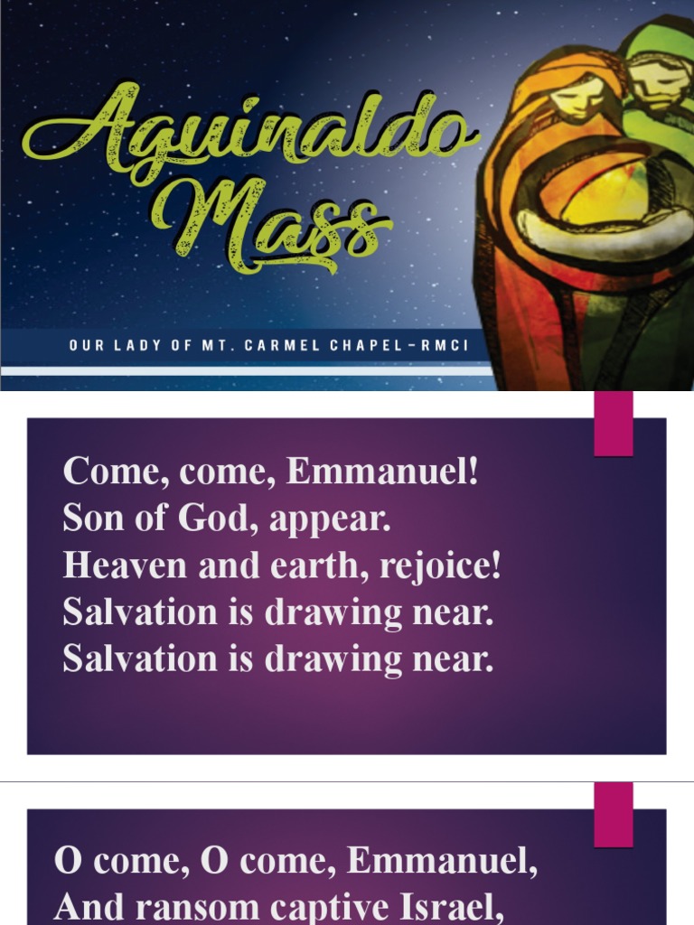 Aguinaldo Mass PowerPoint Guide | PDF | Glory (Religion) | God The Father