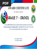 Intrams Certificate | PDF | Philippines | Schools