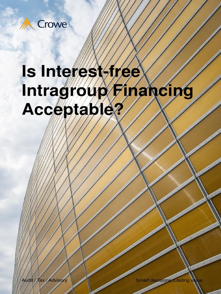 Is Interest-Free Intragroup Financing Acceptable?: Smart Decisions ...