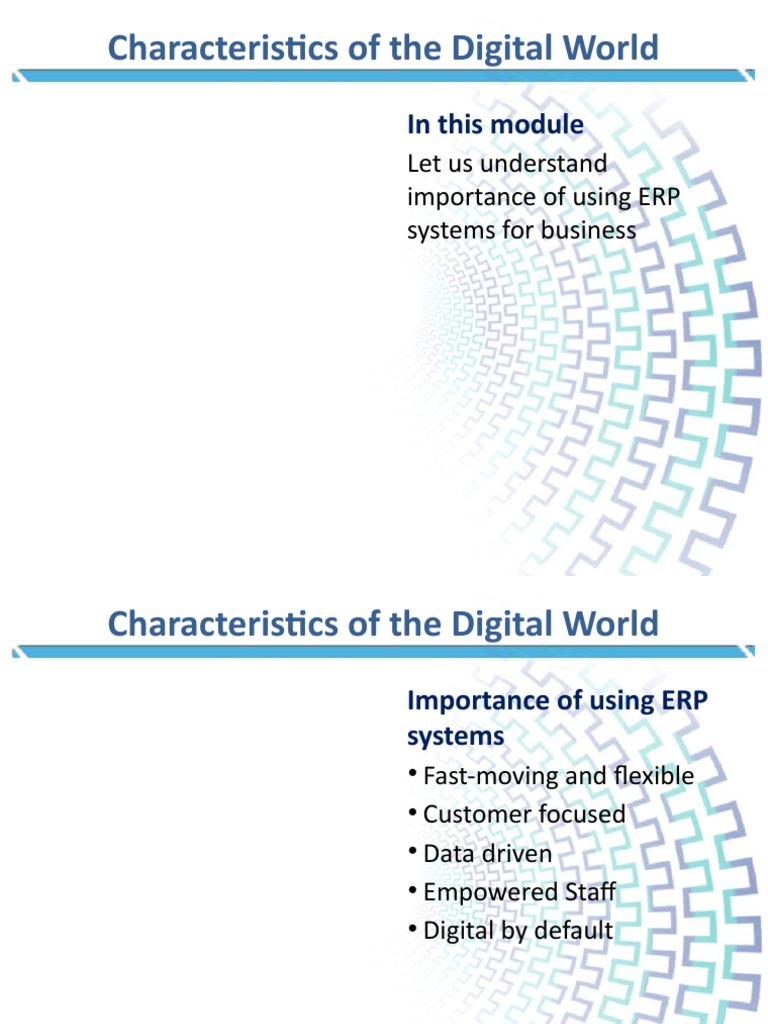 3-Characteristics of The Digital World | PDF