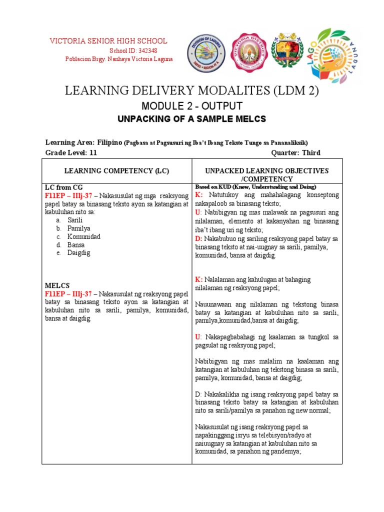 Template Module 2 Output | PDF