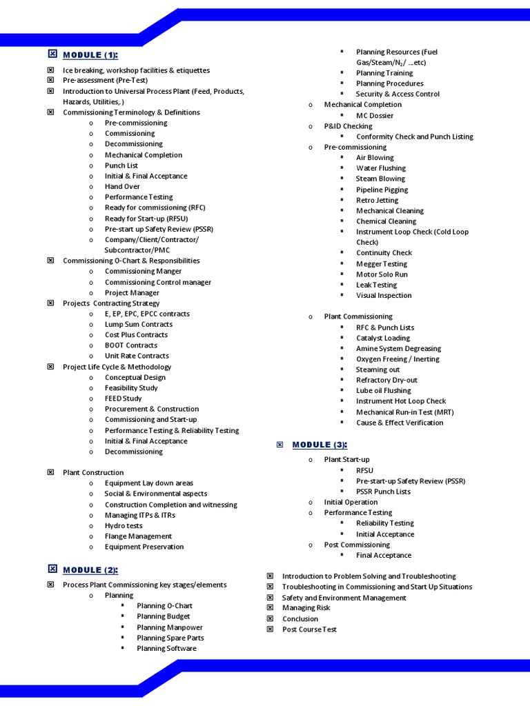 Process Plant Commissioning | PDF