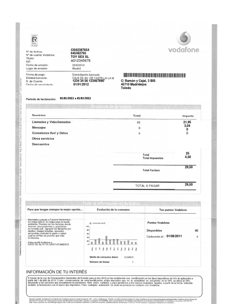 Factura Vodafone | PDF