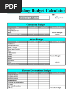My Quinceañera Budget Calculator | PDF