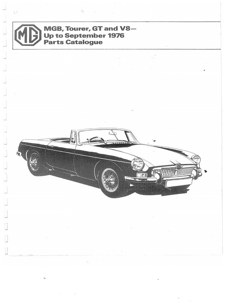 MGB Original Parts Catalogue PDF | PDF | Manual Transmission ...