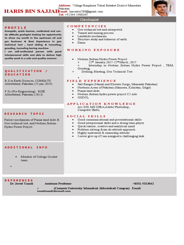 Haris Bin Sajjad: Geologist | PDF | Behavior Modification | Learning