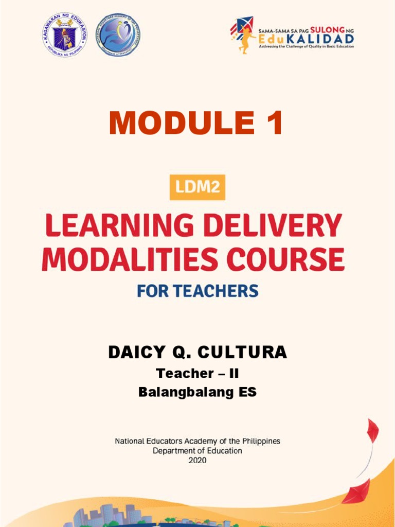 Cultura - LDM 2 - Lac28 - Module 1 | PDF | Learning | Pedagogy