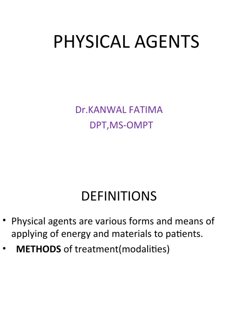 PHYSICAL AGENTS.LECT