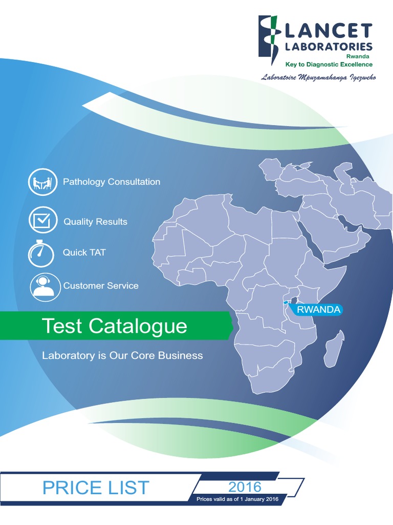 Lancet Laboratories Price List 2024 | PDF | Blood Plasma | Pathology
