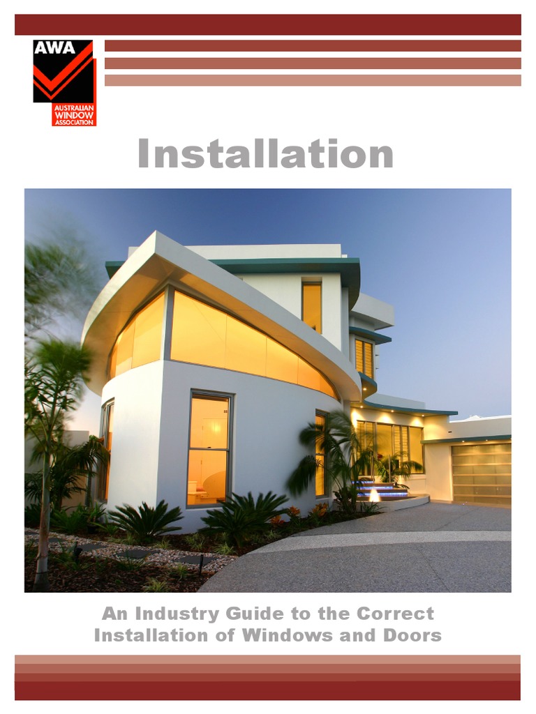 AWA AS2047 Installation Guide - Windows and Doors | PDF | Window | Door