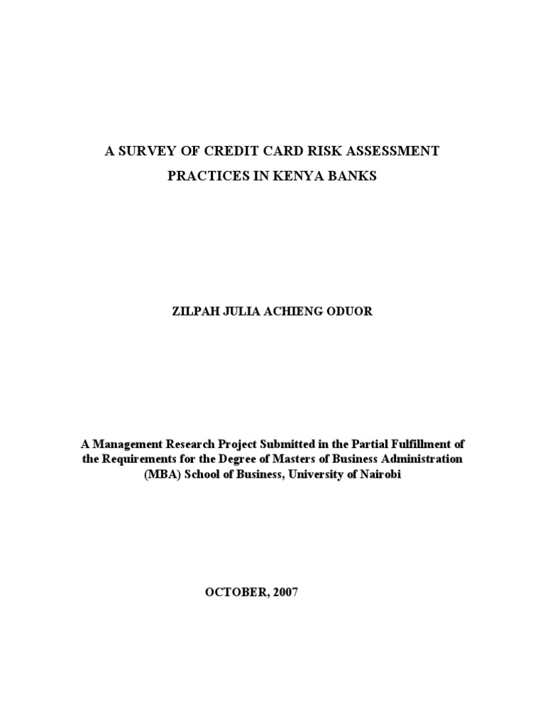 Credit Risk Management in Banks Project Report PDF | PDF | Credit ...