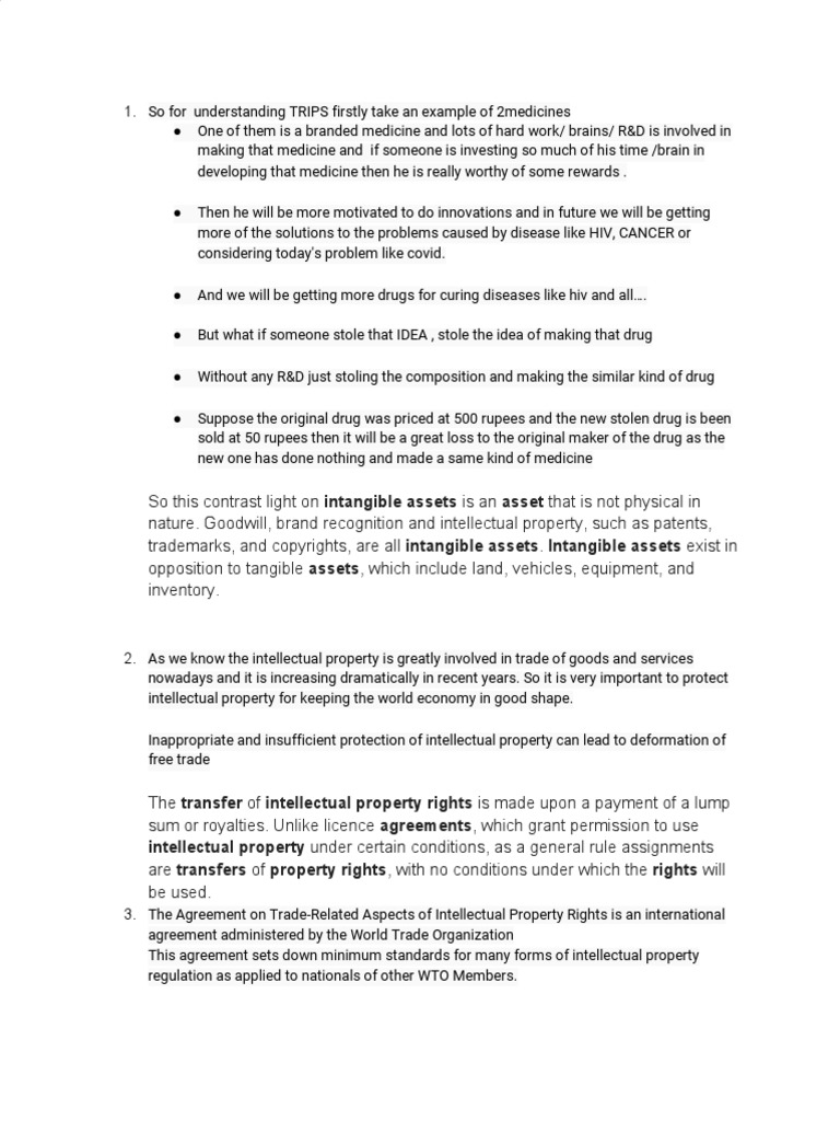 Trims PPT Explanation | PDF | Trips Agreement | Intellectual Property