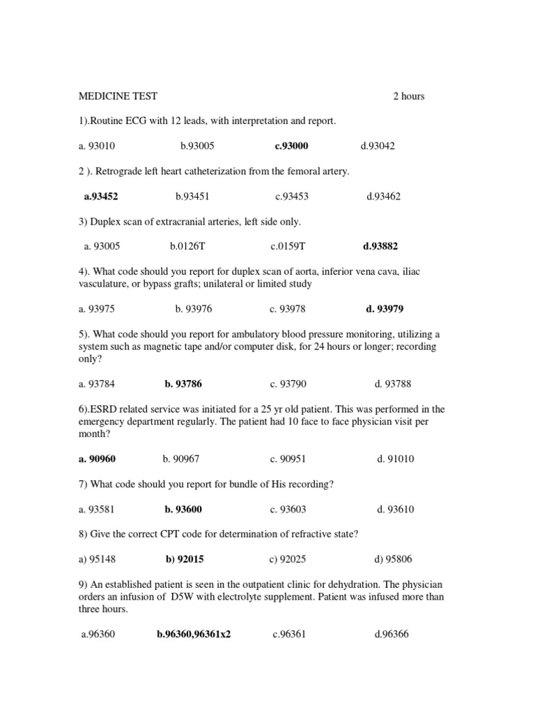 Medicine Answers | PDF | Medicine | Medical Specialties