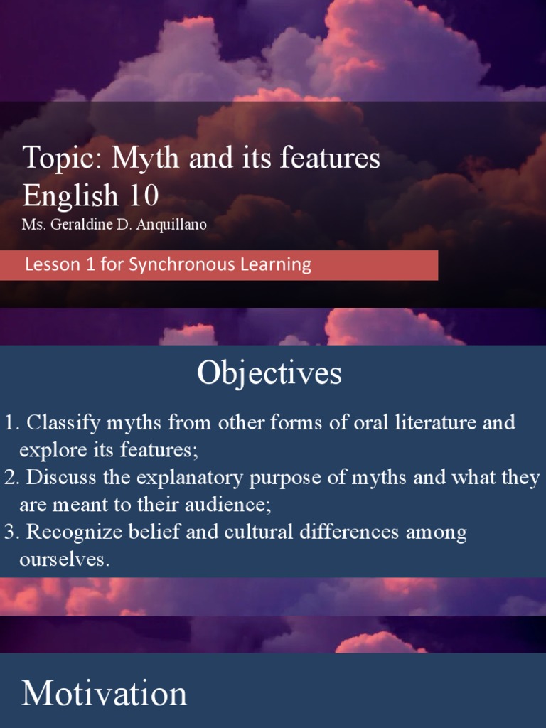 Understanding Myths and Their Features | PDF | Traditional Stories ...