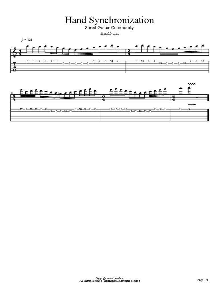 Hand Synchronization | PDF