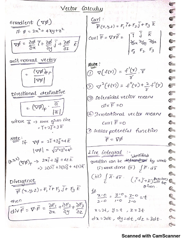 Vector Calculus | PDF