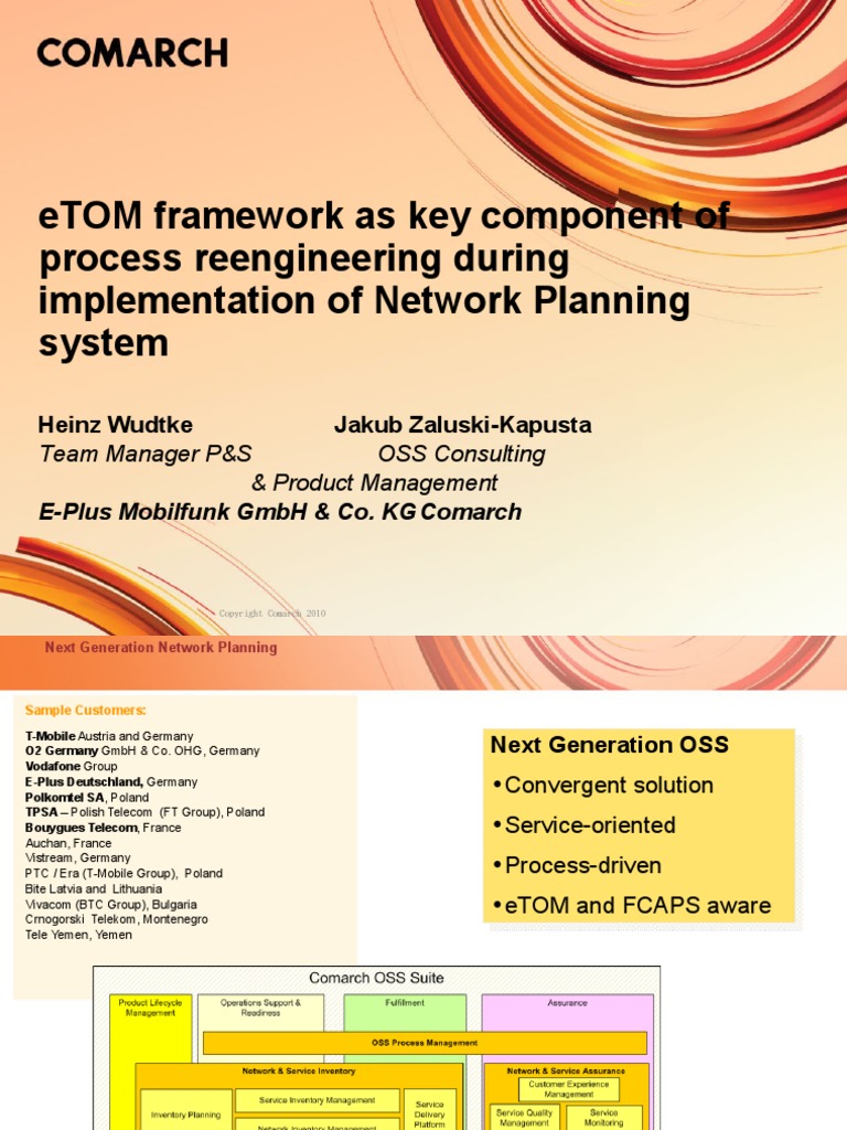 eTOM Framework As Key Component of Process Reengineering During ...