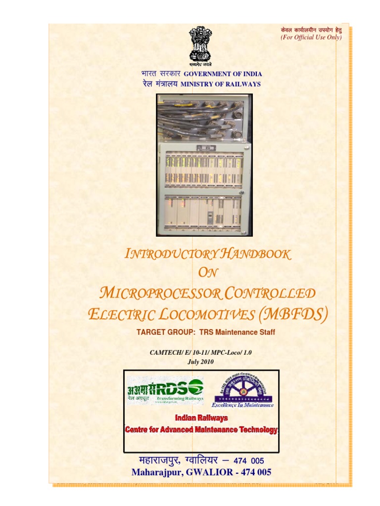 Microprocessor Control in Electric Locomotives | PDF | Power Supply | Relay