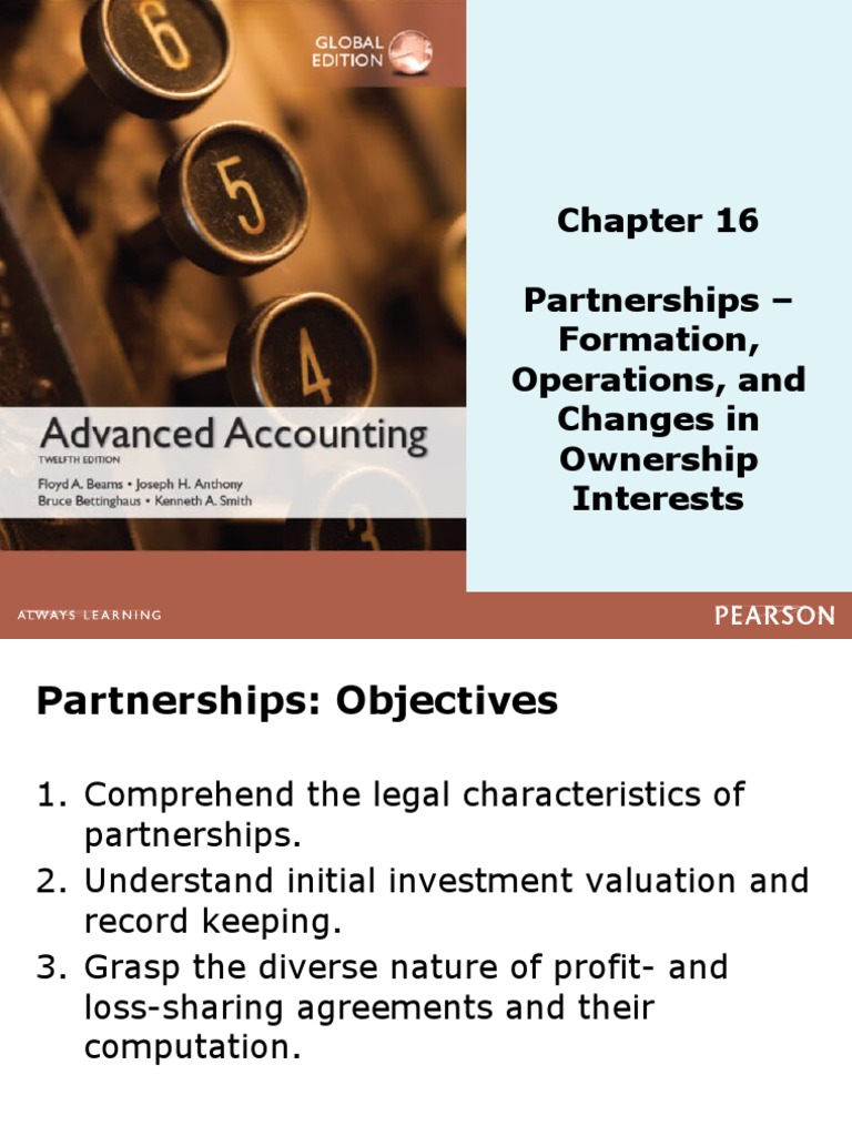 Ch16 Beams Advanced Accounting | PDF | Partnership | Goodwill (Accounting)