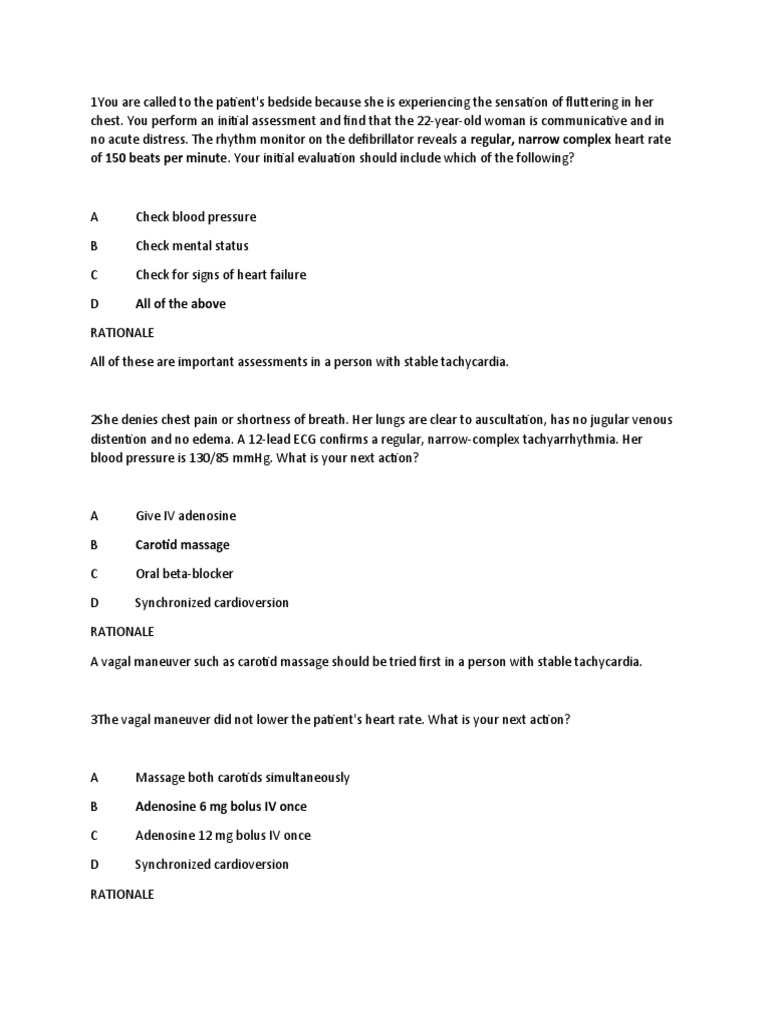 Megacode 4 | PDF | Cardiopulmonary Resuscitation | Cardiac ...