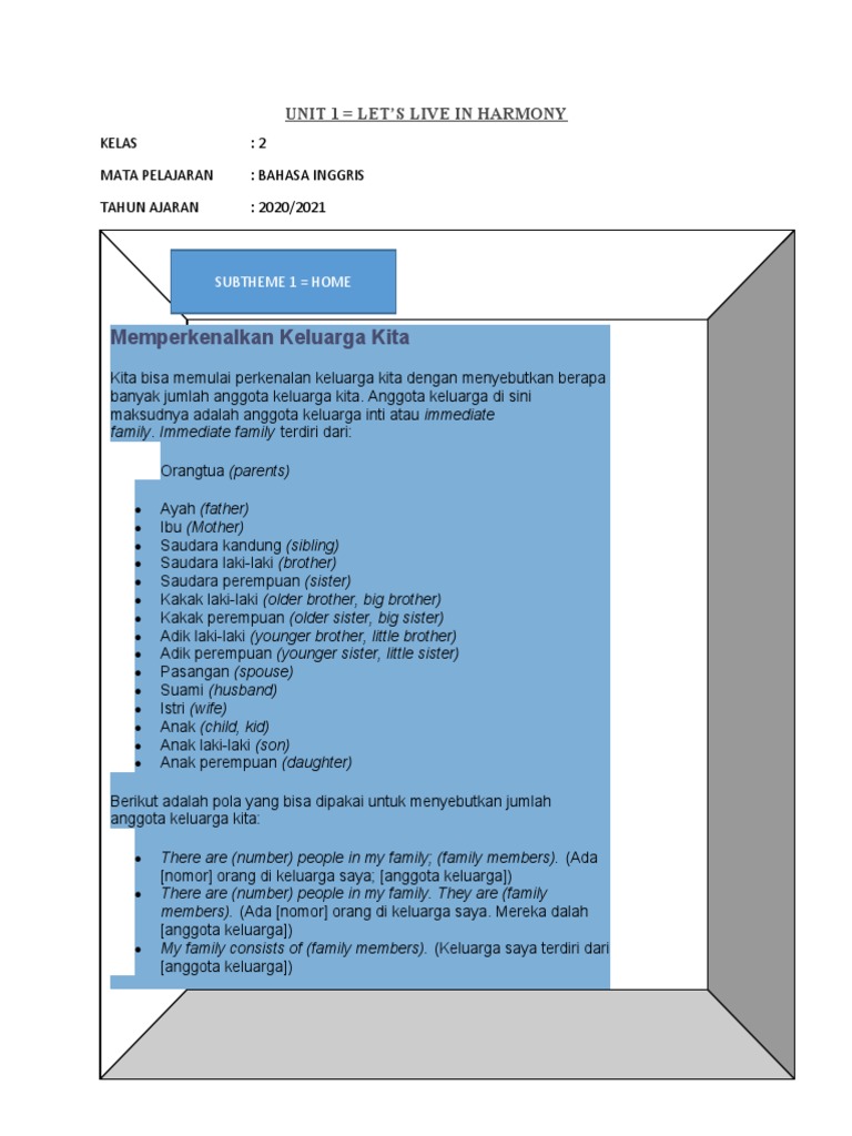 Introducing Family Members | PDF