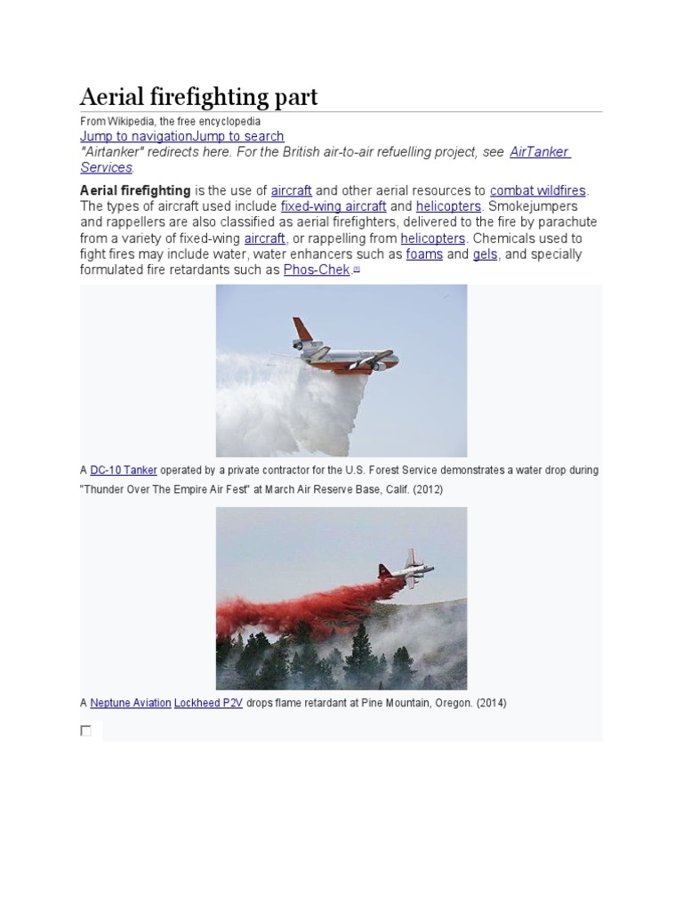 Aerial Firefighting Techniques | PDF