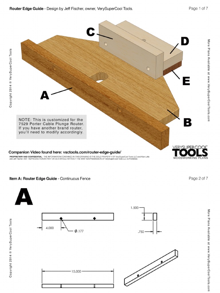 Router Edge Guide VerySuperCool Tools | PDF
