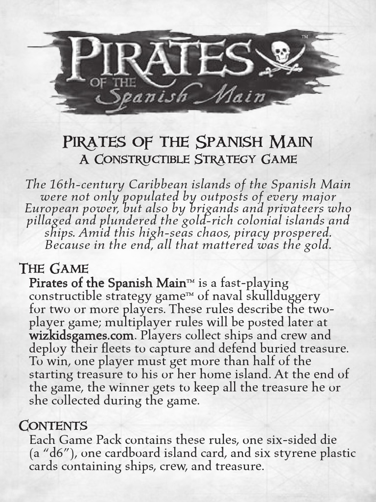 Pirate Rules Lo PDF | Download Free PDF | Ships | Water Transport