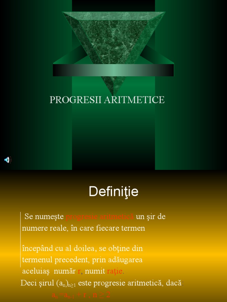 Progresii Aritmetice PP Final Matrescu | PDF
