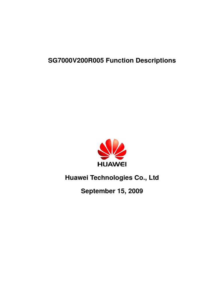 sg7000 v200r005 Function Descriptions | PDF | Computer Network ...
