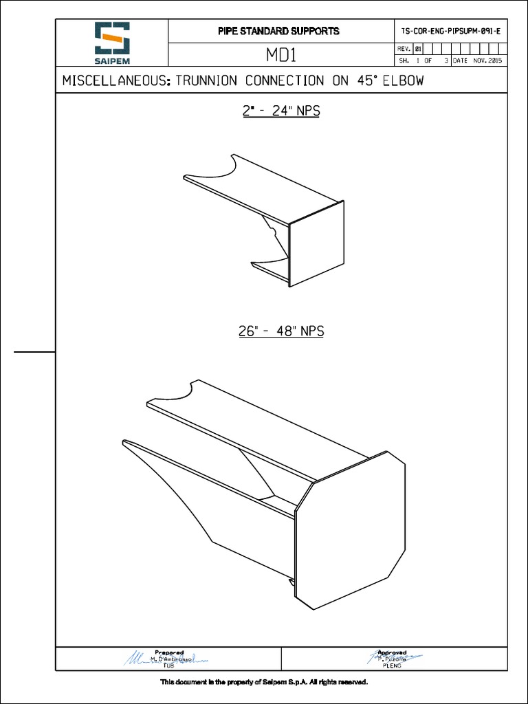 Pipe Support Standard Details | PDF | Steel | Pipe (Fluid Conveyance)