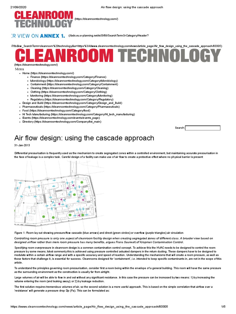 Air Flow Design - Using The Cascade Approach | PDF | Gases | Fluid Dynamics