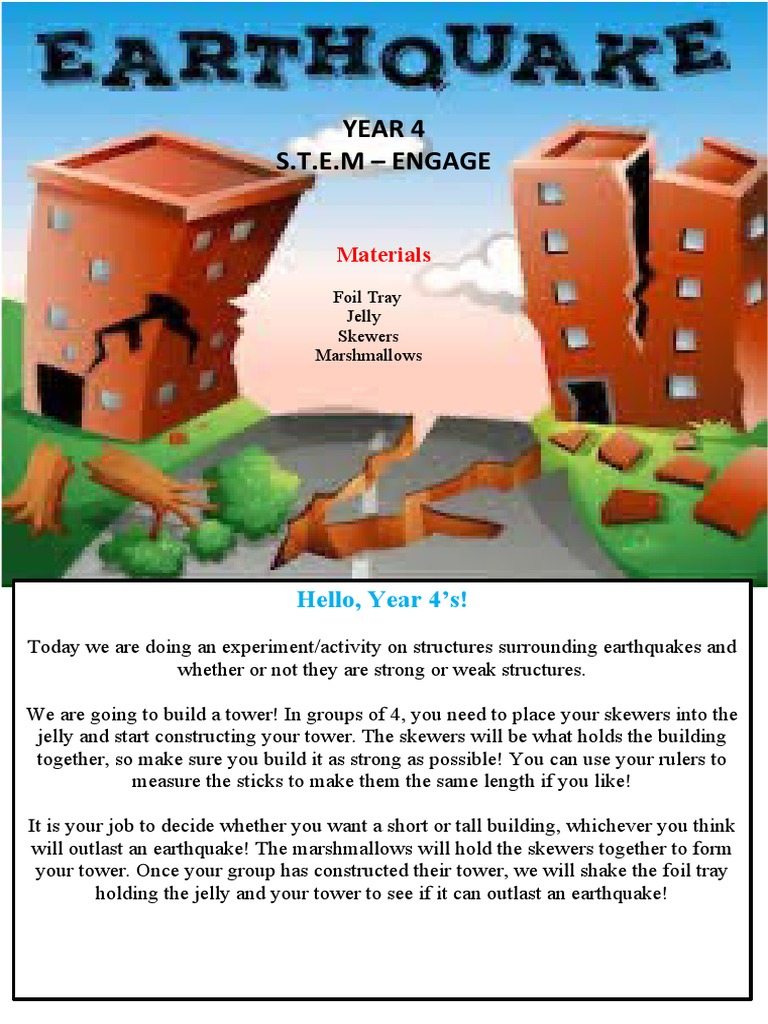 Design Breif - Earthquakes | PDF