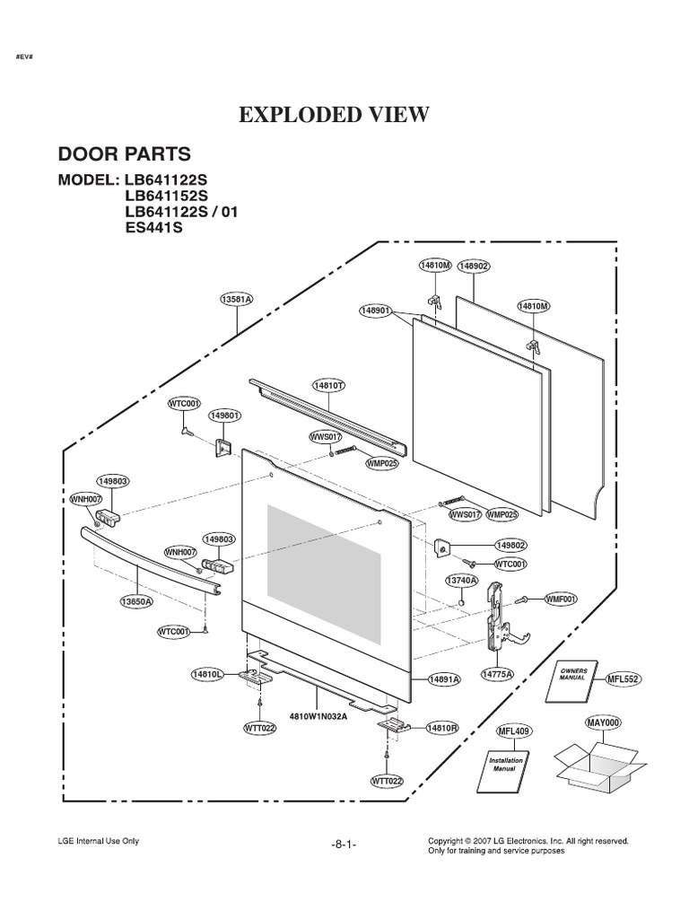 ServiceManuals-LG-Ovens-LB641122S-LB641122S Exploded View PDF | PDF ...