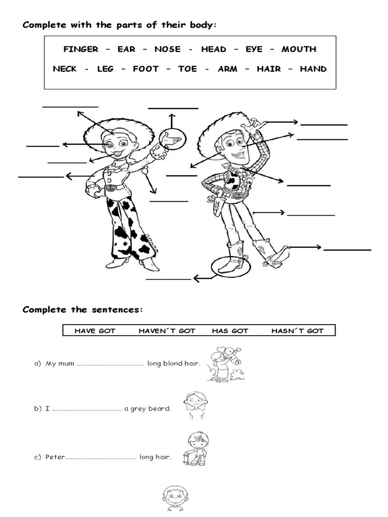 Parts of My Body / Have-Has Got | PDF