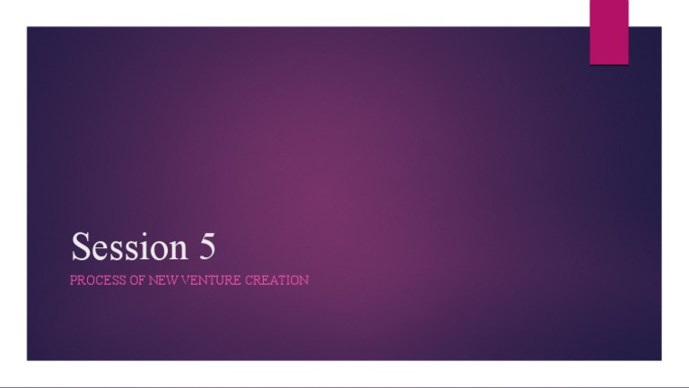 New Venture Creation Process Guide | PDF
