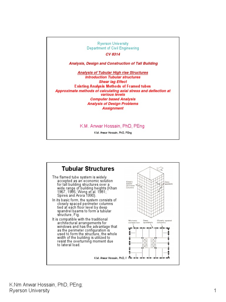 Tubular Structures | PDF | Bending | Beam (Structure)