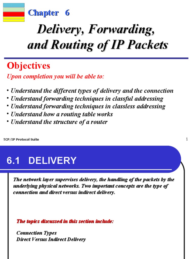 IP Packet Delivery and Forwarding Methods | PDF | Router (Computing ...