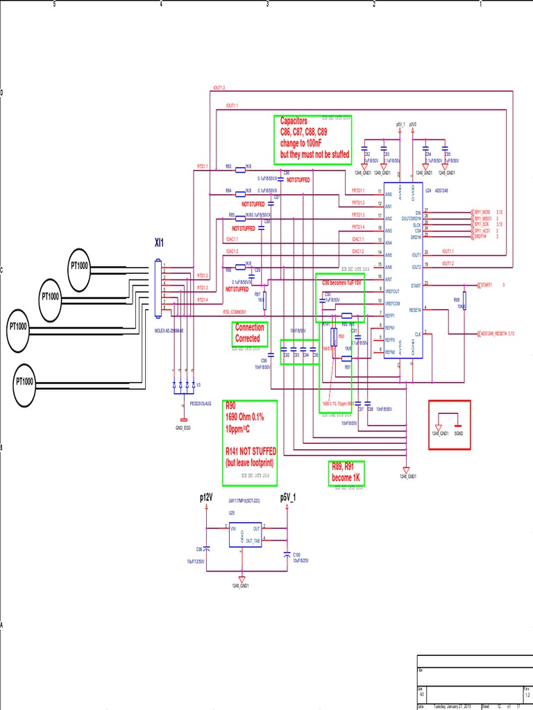 Capacitors C86, C87, C88, C89 Change To 100nF But They Must Not Be ...