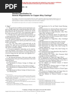 Astm B505 (C93700) PDF | PDF | Engineering Tolerance | Heat Treating