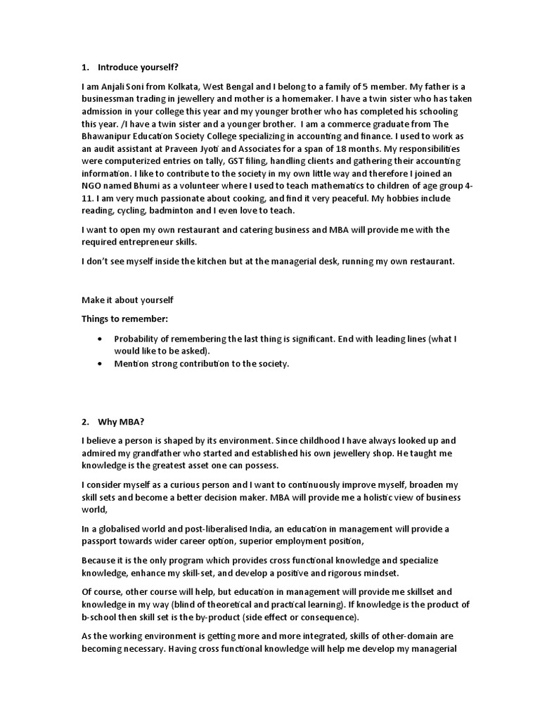 Interview Preperation | PDF