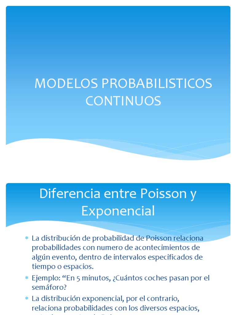 Modelo Probabilistico Continuo | PDF | Distribución de probabilidad ...