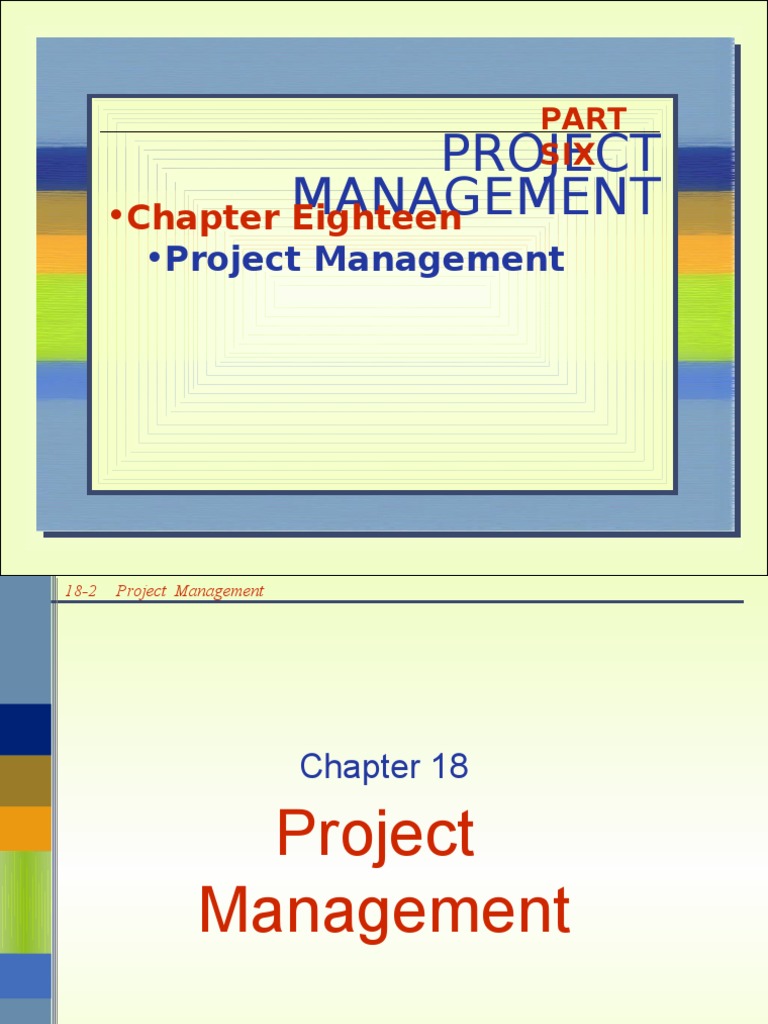 Project Management: - Chapter Eighteen | PDF | Projects | Project ...