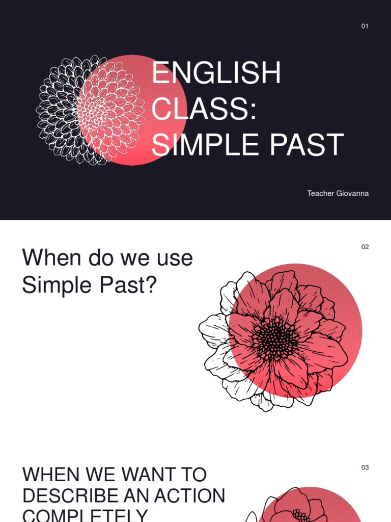 English Class - Simple Past | PDF | Verb | Grammar