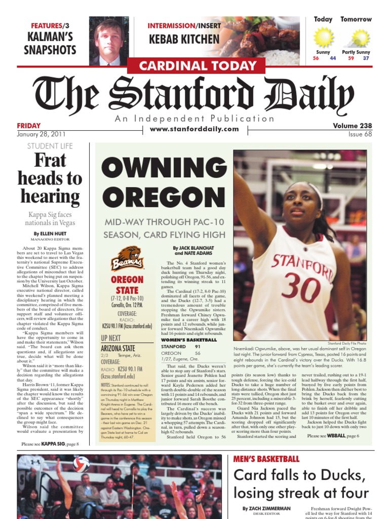 The Stanford Daily, Jan. 28, 2011 | Stanford University | Law School